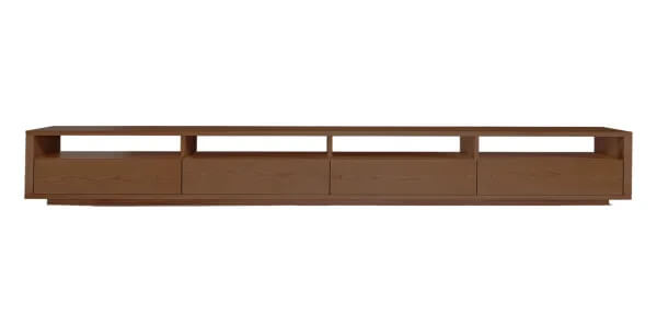Maisy Wide TV Unit With Upper Open Shelf - Efreshli