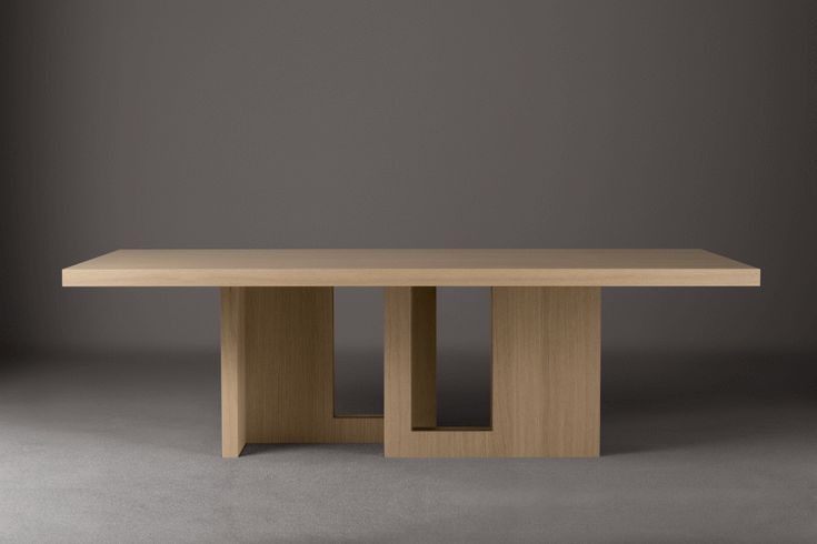 Margo Counter Wood Dining Table With Geometric Base - Efreshli