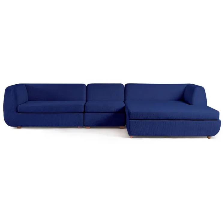 Oxie L-shape Large (Bella Navy) - Efreshli