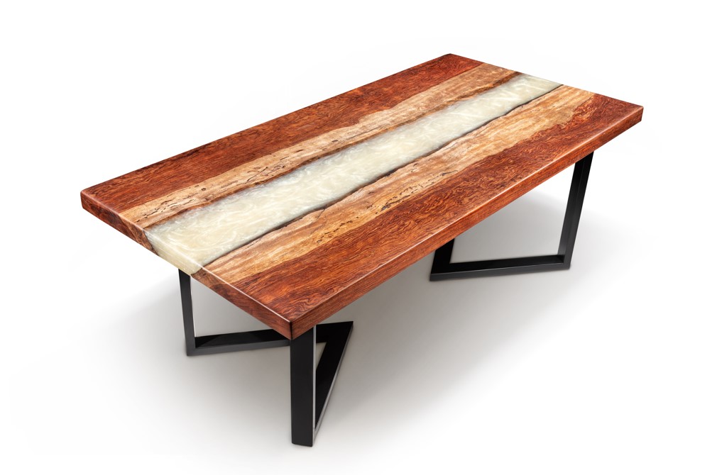 River design Bubinga dining table - Efreshli