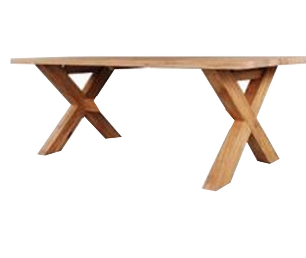 Rectangular Dining Table with Crossed Legs - Efreshli