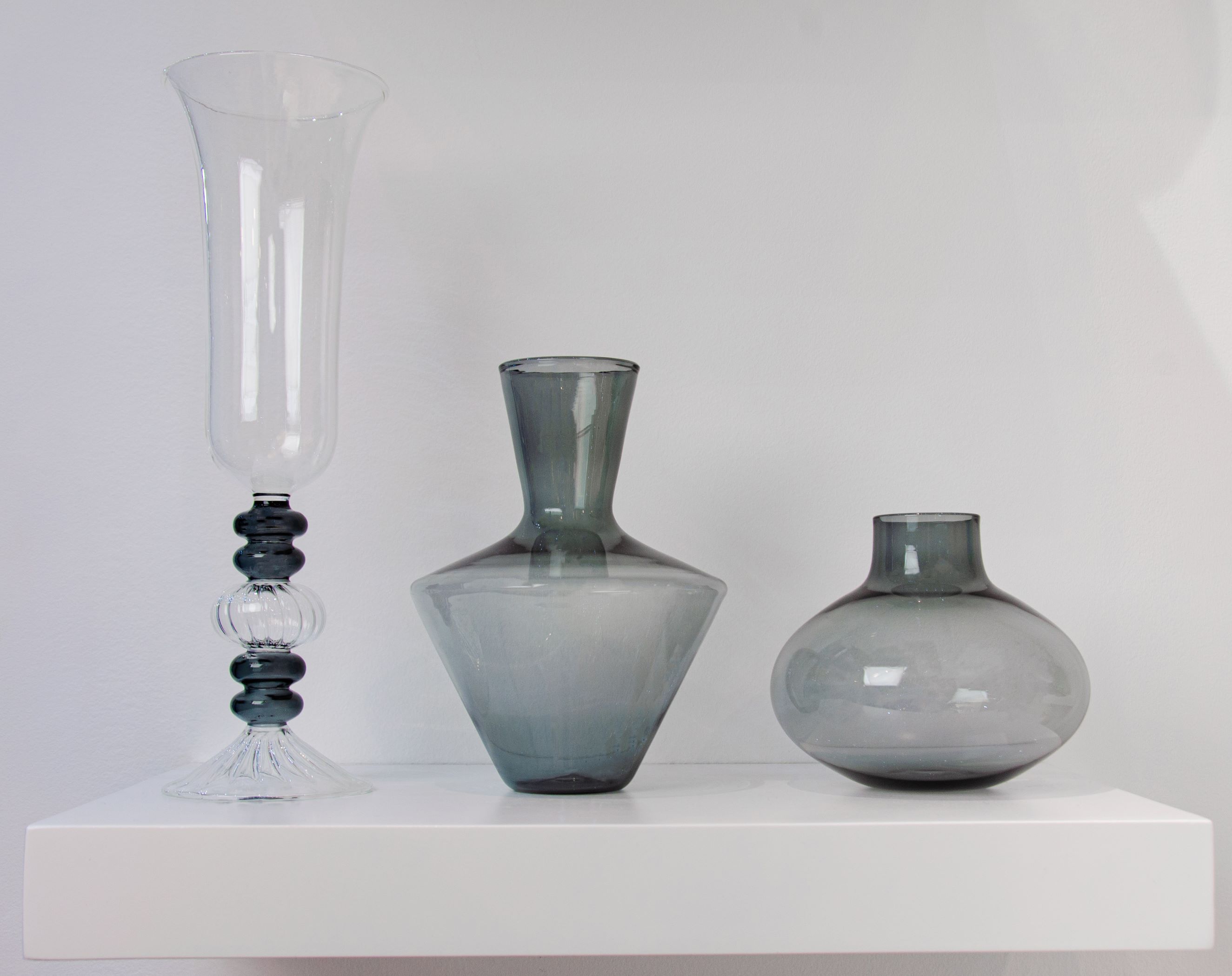 Vase Black Glass - Efreshli
