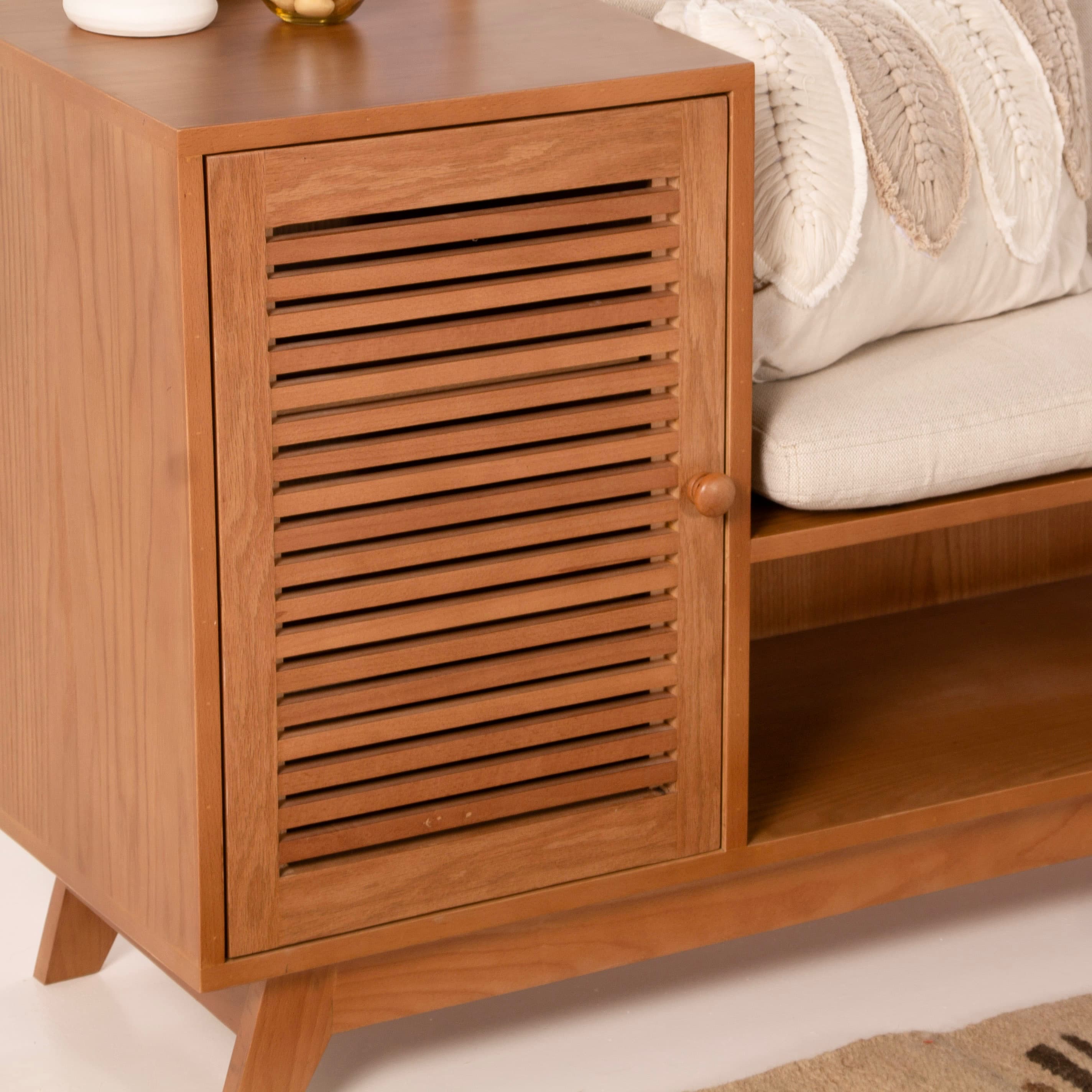 Slatted Shoe Storage Bench - Efreshli