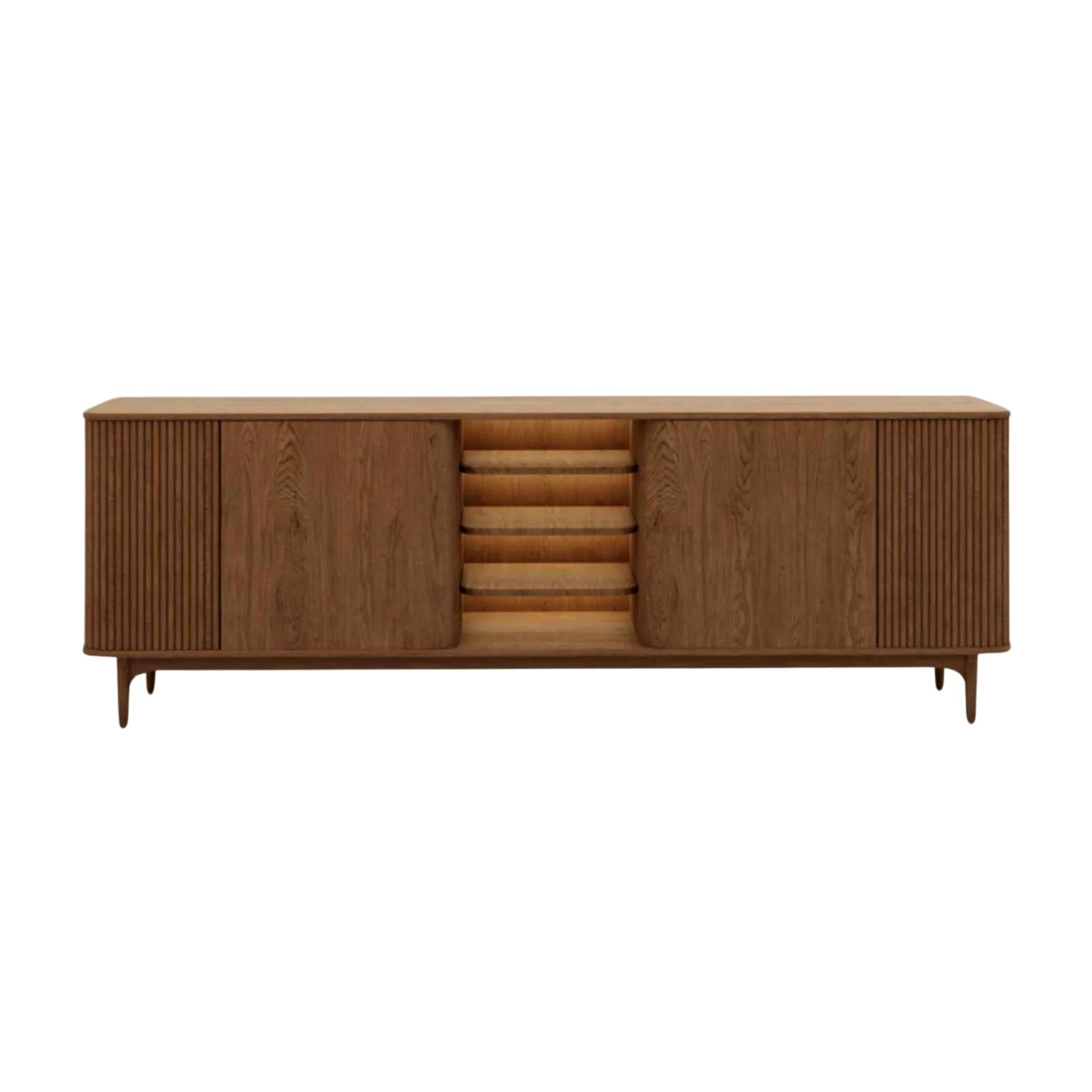 Pearl Wooden Buffet With 2 Drawers - Efreshli