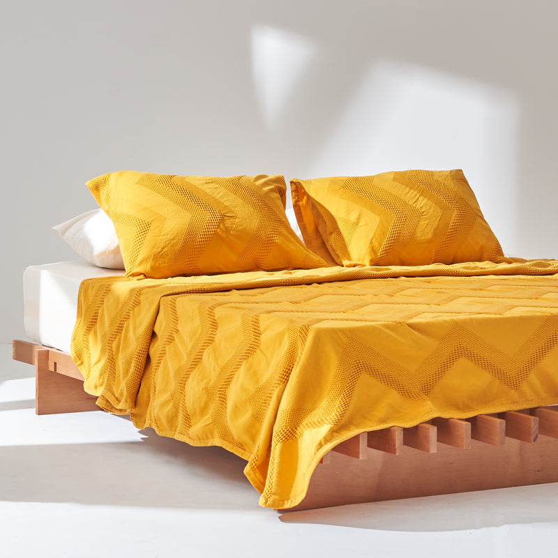 Quilt Set in Mustard - Efreshli