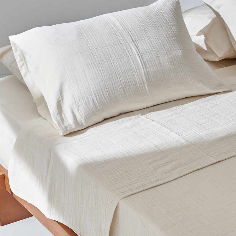 Efreshli | Quilt Set in Off white