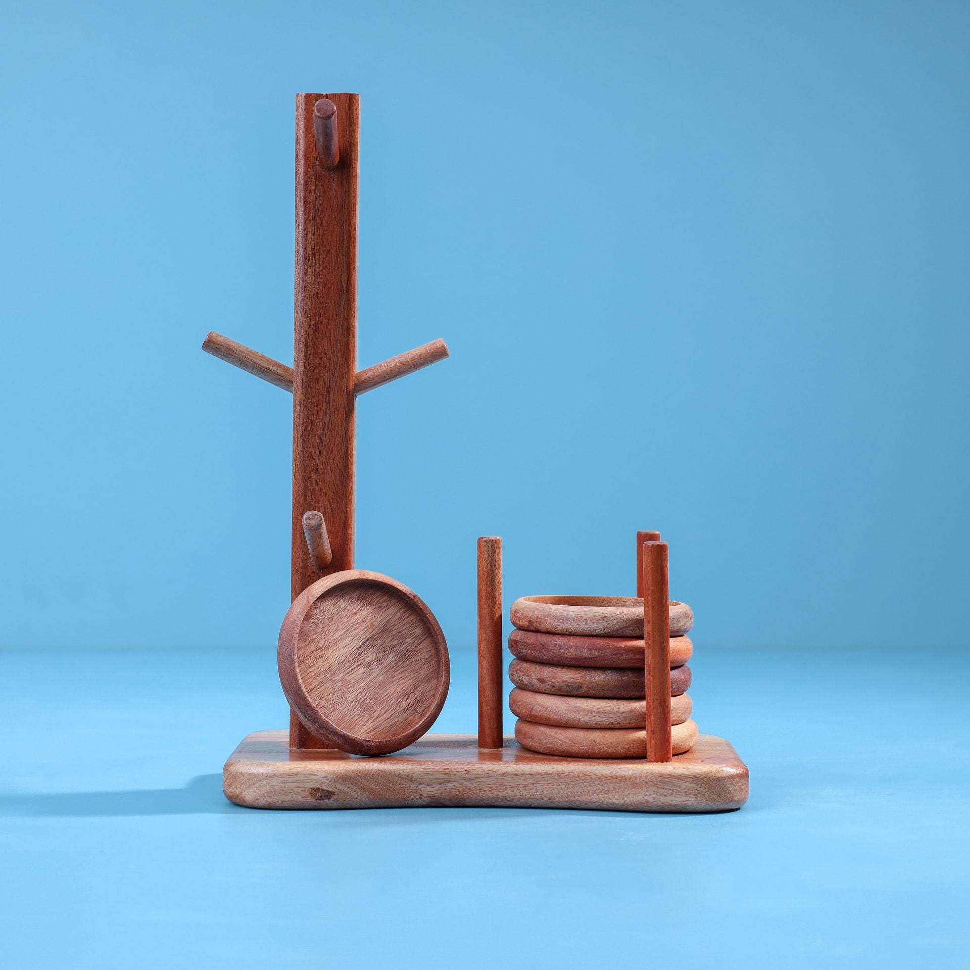 Timber Stand & Coaster Set - Efreshli