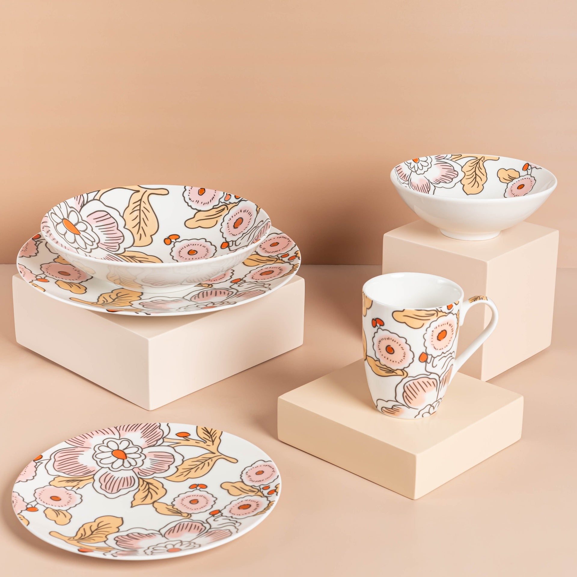 Rose Dream Dinner Set - Efreshli