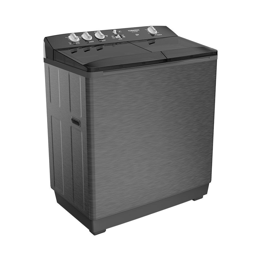Tornado Top Load Half Automatic Washing Machine , 7 kg, Black - TVH ...