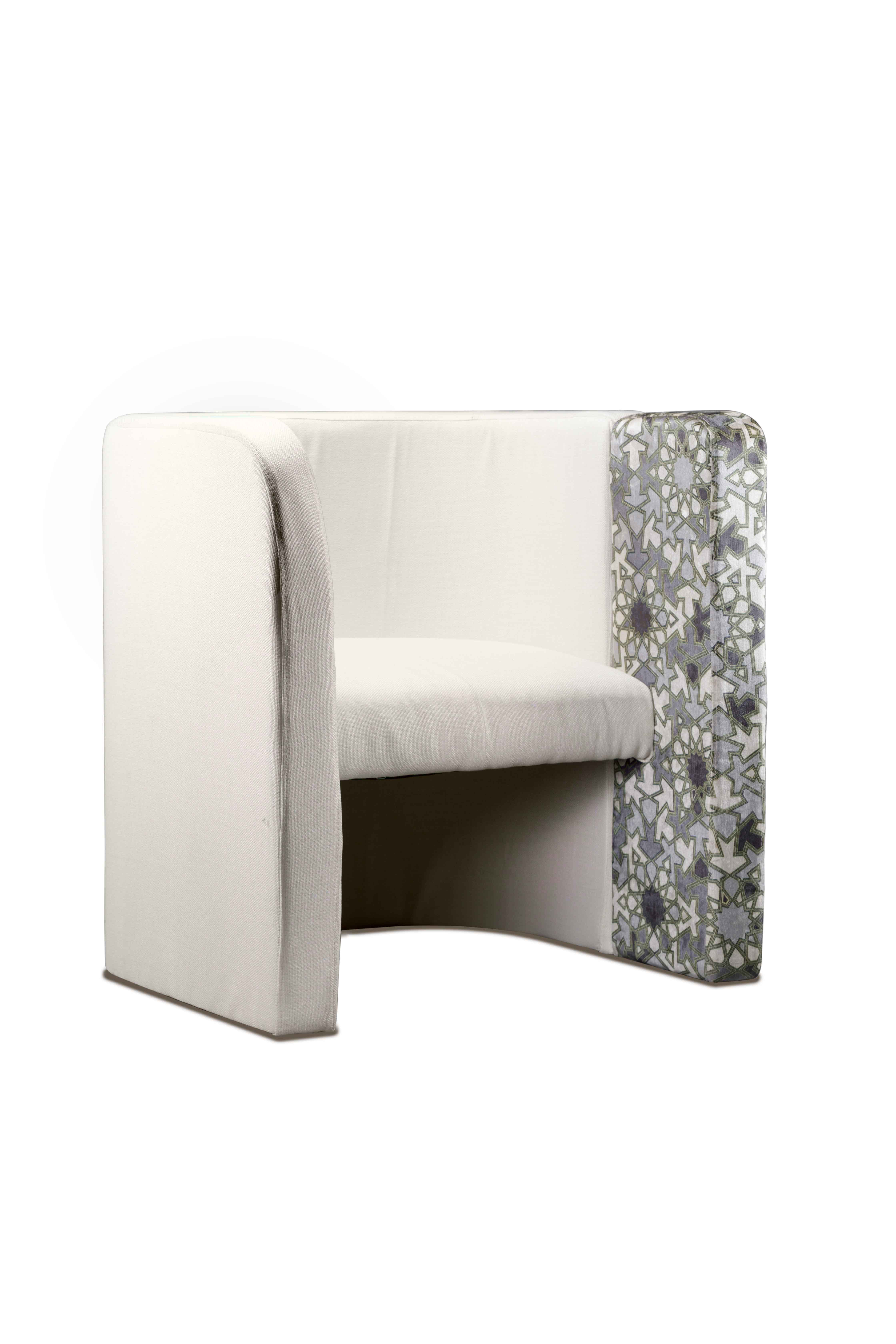 Efreshli | Semi Hug Arm Chair - Fully Upholstered