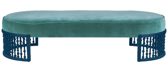 Efreshli | Modern Meets Heritage Blue Bench