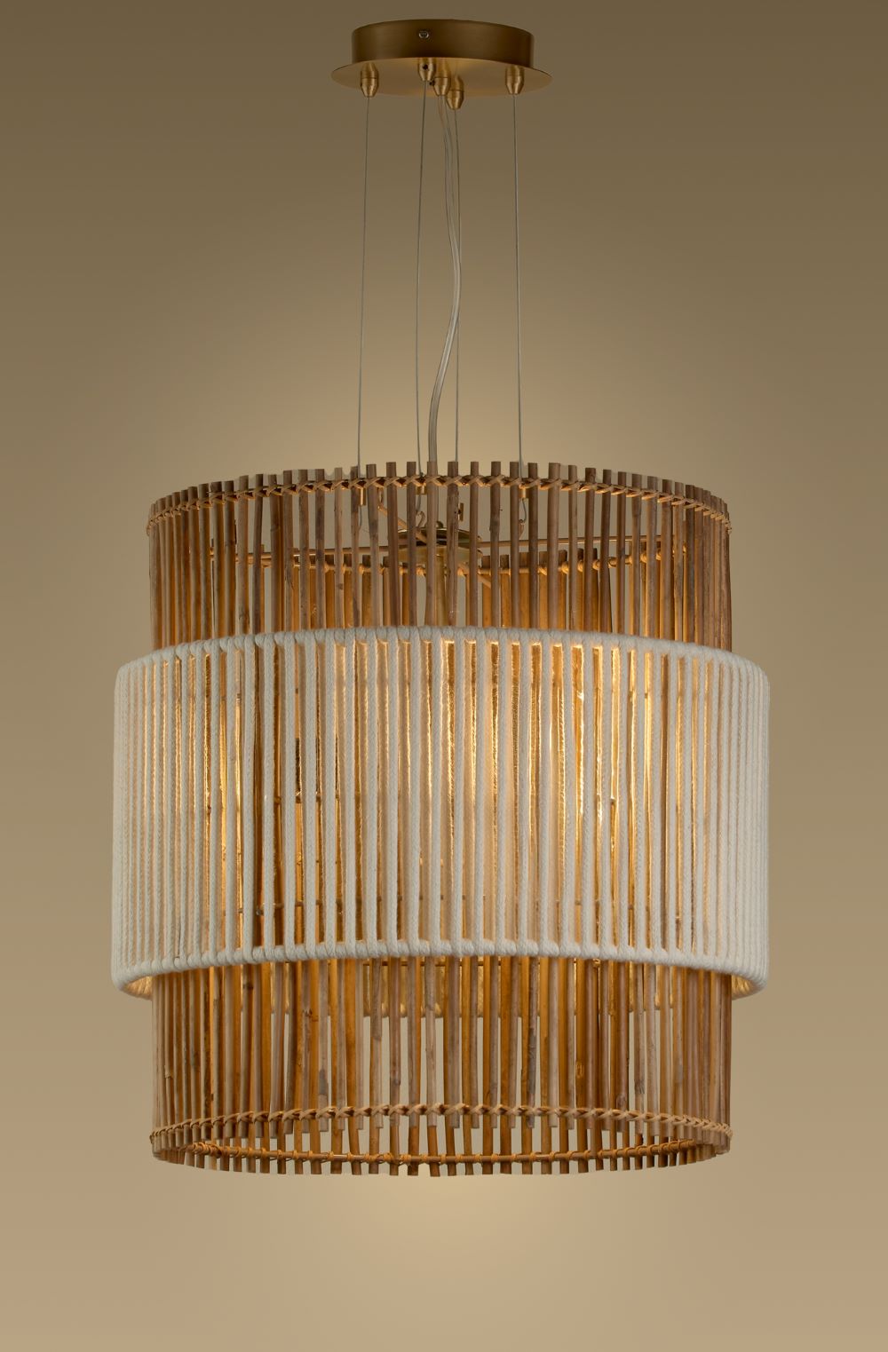 Super Duetto Bamboo Ceiling Lighting - Efreshli