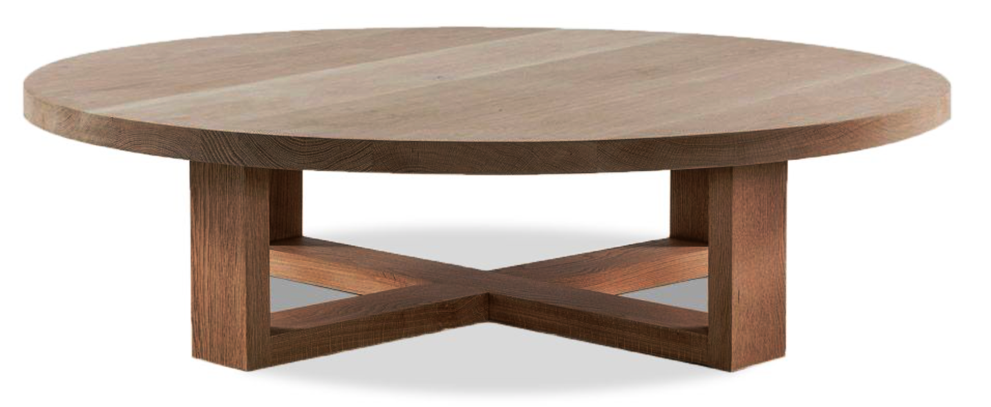 Overlap Coffee Table - Solid Wood - Efreshli