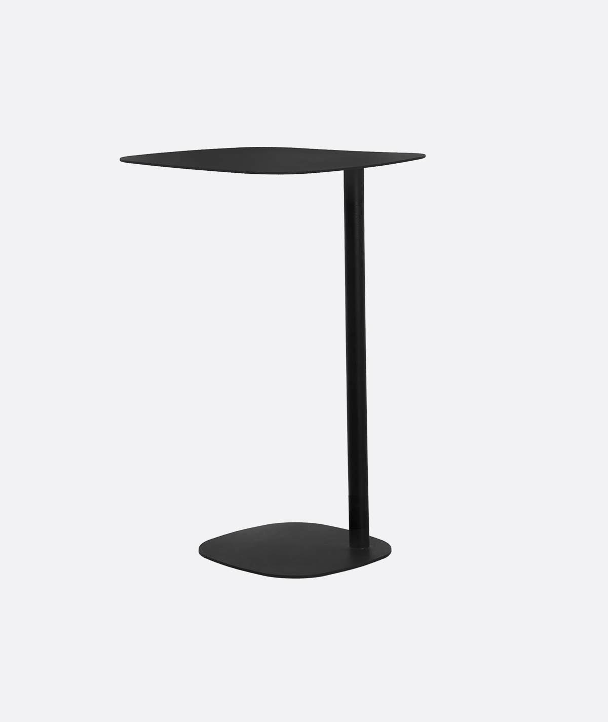 Black Steel Side Table – Square Top Design - Efreshli