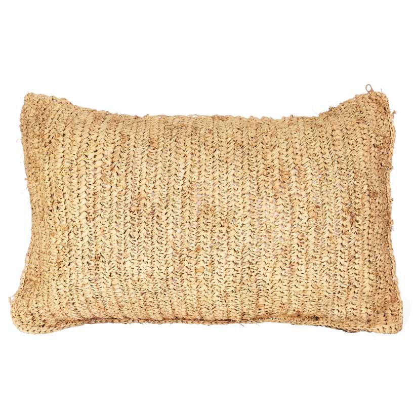 Rectangle Raffia Cushion - Efreshli