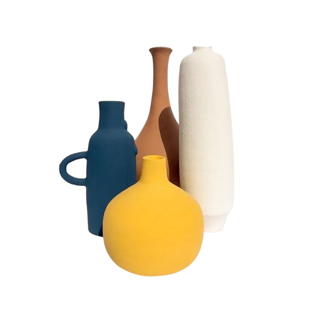 The Bold Set – Sculptural Vases In Confident Colors - Efreshli