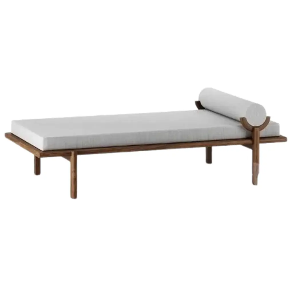 Contemporary Upholstered Beech Wood Bench - Efreshli
