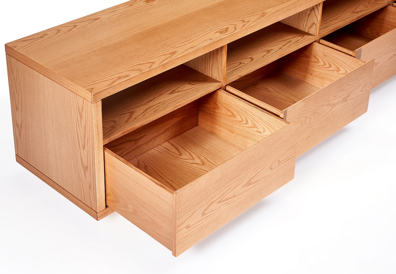 Maisy Wide TV Unit With Upper Open Shelf - Efreshli