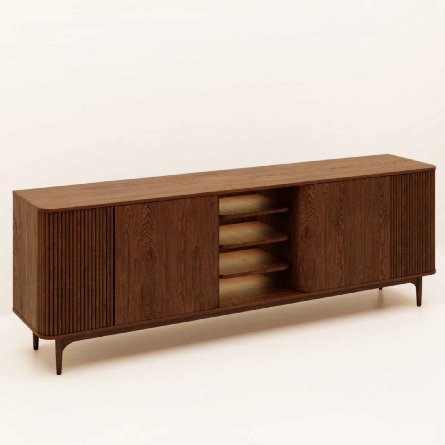 Pearl Wooden Buffet With 2 Drawers - Efreshli