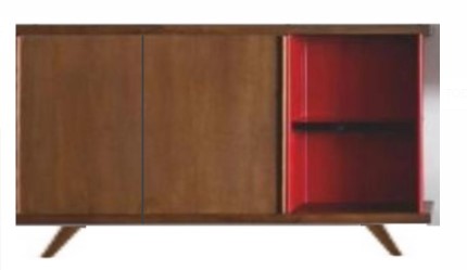 Arch Storage Unit - Oak Wood With Mirror - Efreshli