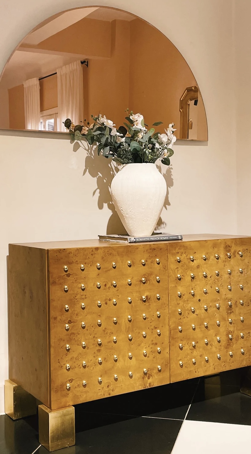 Studded Burl Cabinet - Efreshli
