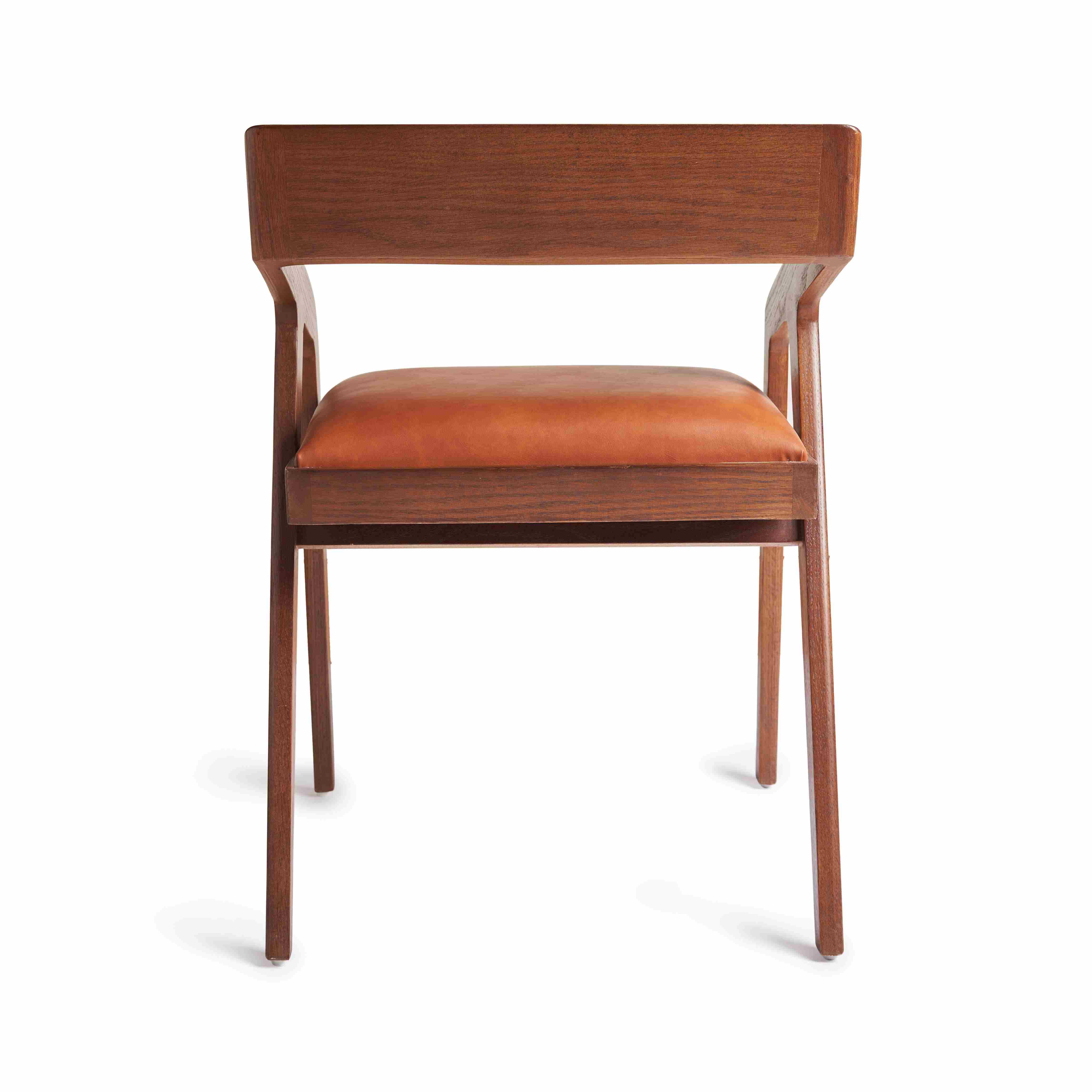 Zok Dining Chair – Solid Wood Frame With Upholstered Seat - Efreshli