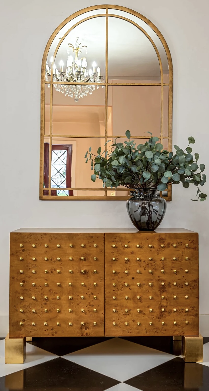 Studded Burl Cabinet - Efreshli