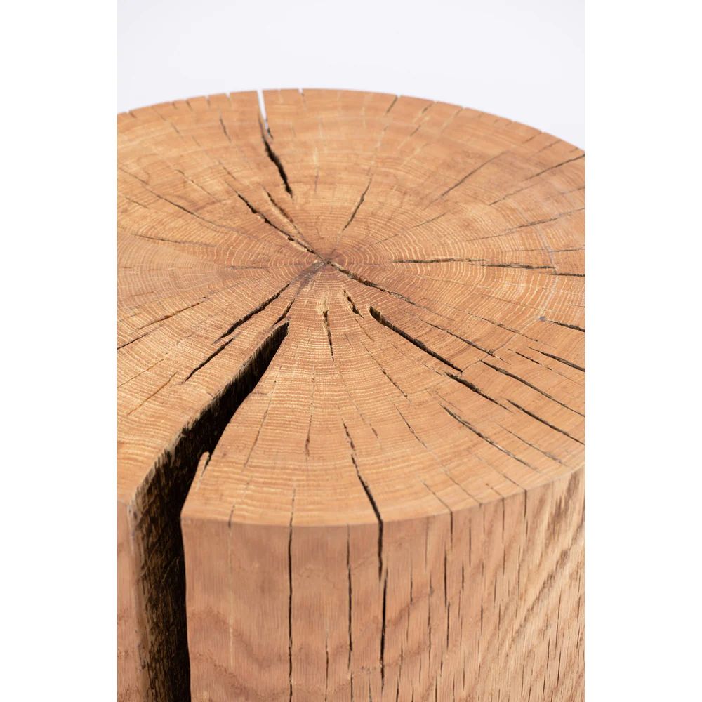 Tree Trunk Coffee Table With Small Metal Legs - Efreshli