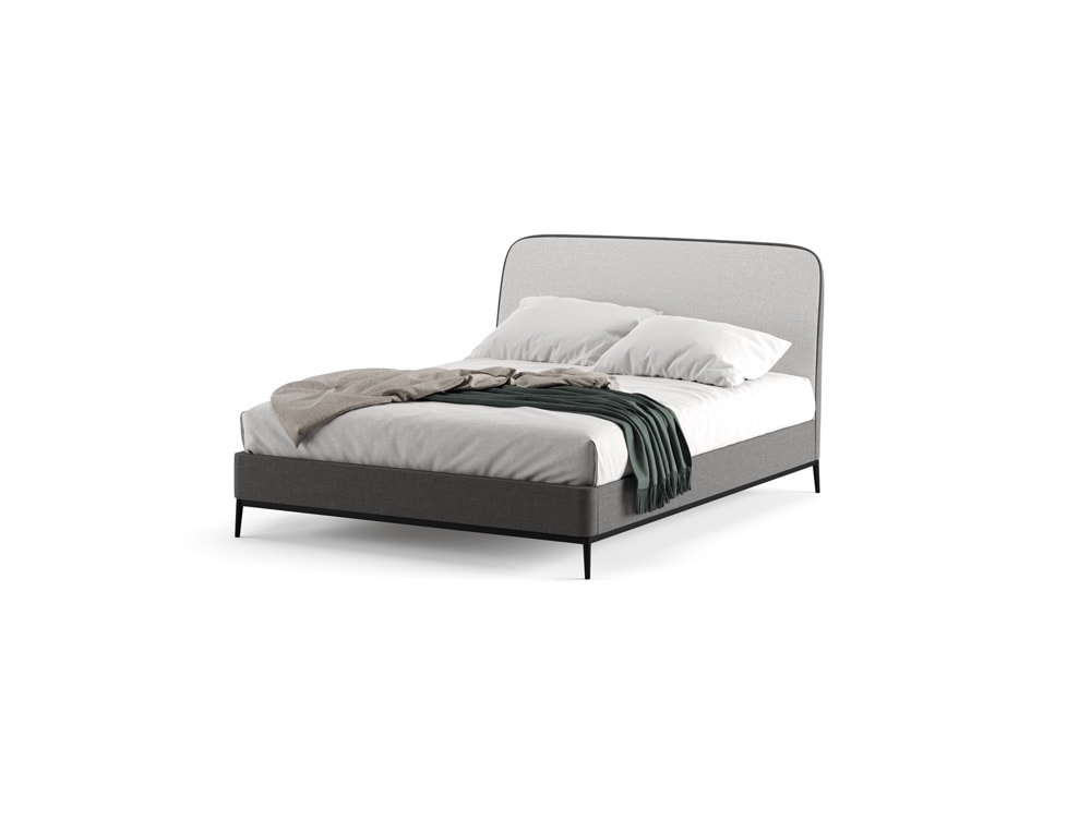 Al.ur Minimalist Upholstered Bed With Sleek Frame - Efreshli