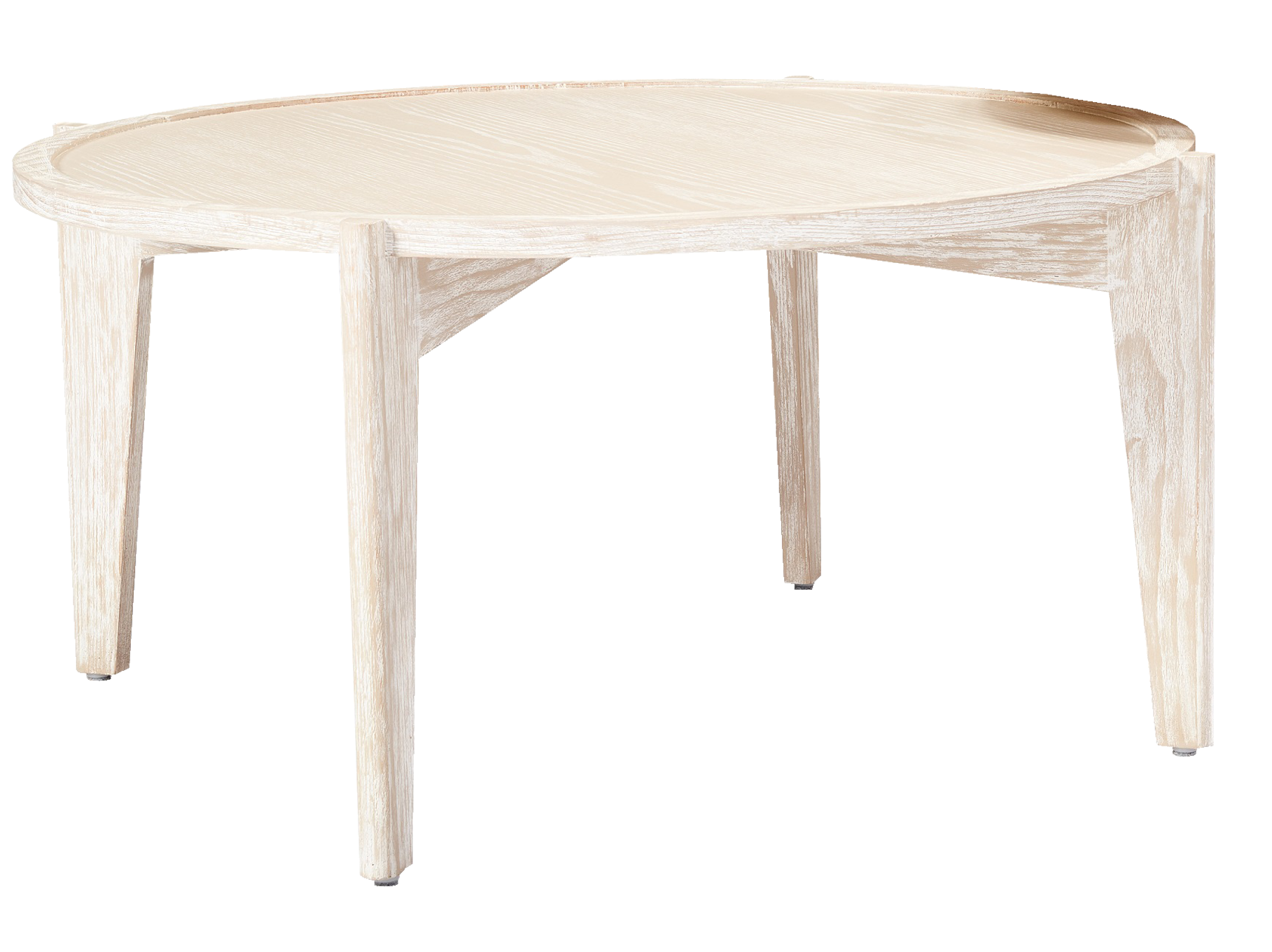 Tango Coffee Table Large - Round Shape With Wooden Legs - Efreshli