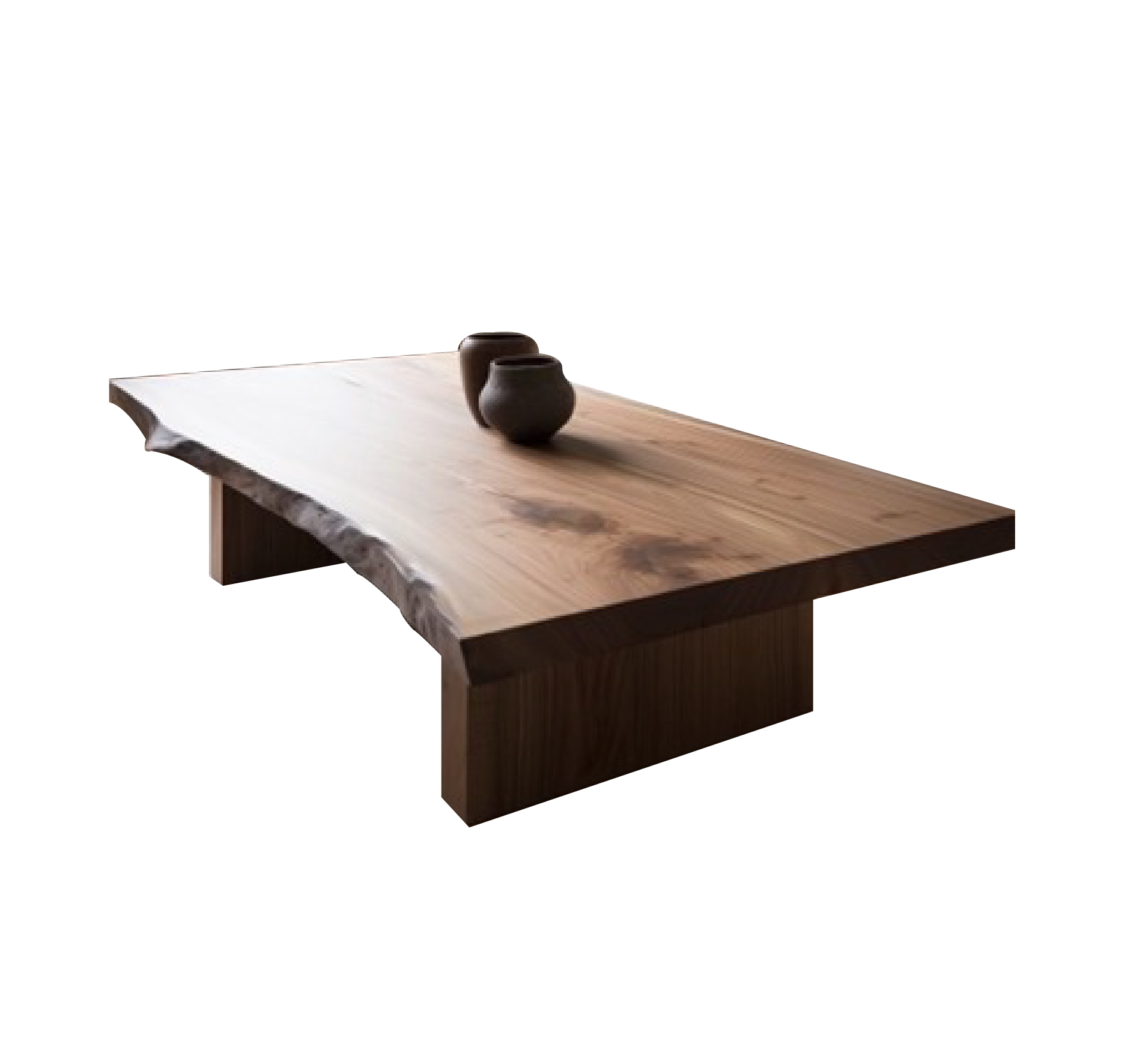 Minimalistic Natural Wood Low Coffee Table - Efreshli