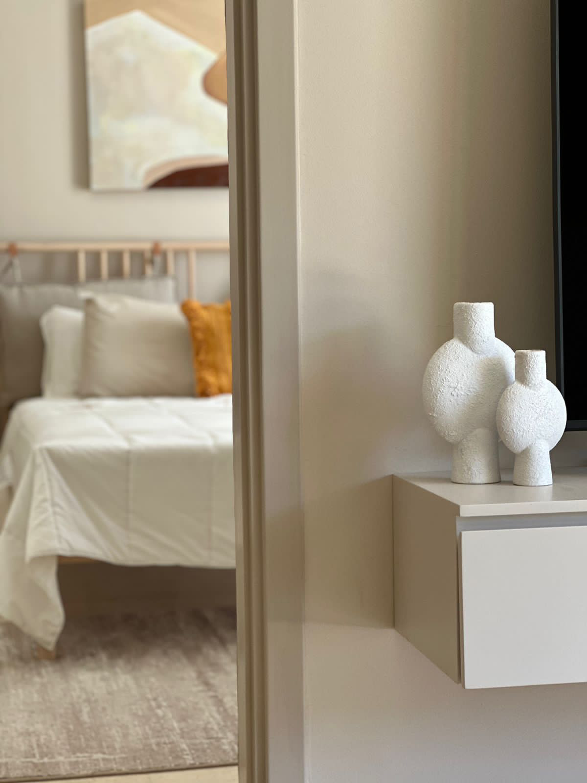 Textured White Mond Vase - Efreshli