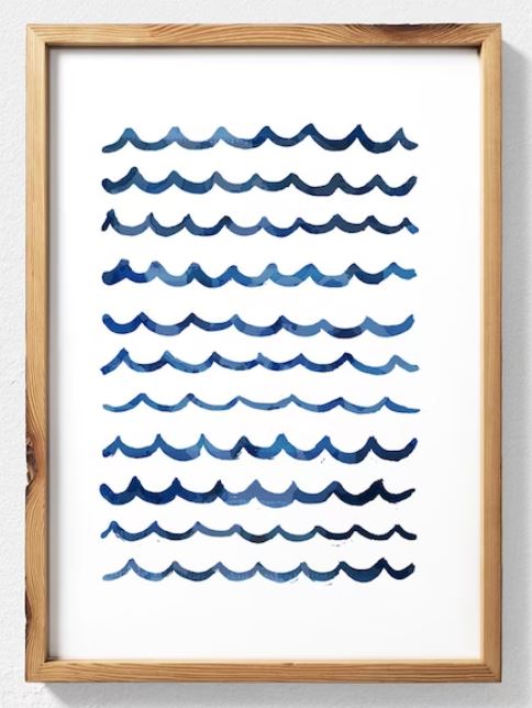 Watercolor waves - Efreshli