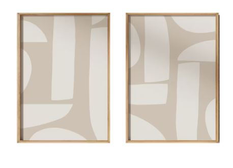 Set of 2 Patterned Prints - Efreshli