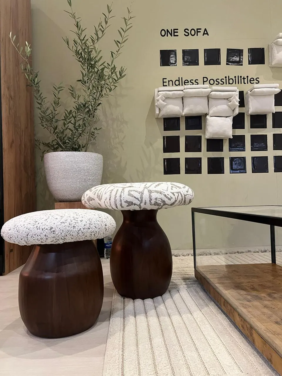 Mushroom Pouf Set – Stylish and Comfortable Addition to Modern Living ...