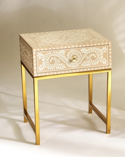 Indian Print Nightstand - Efreshli