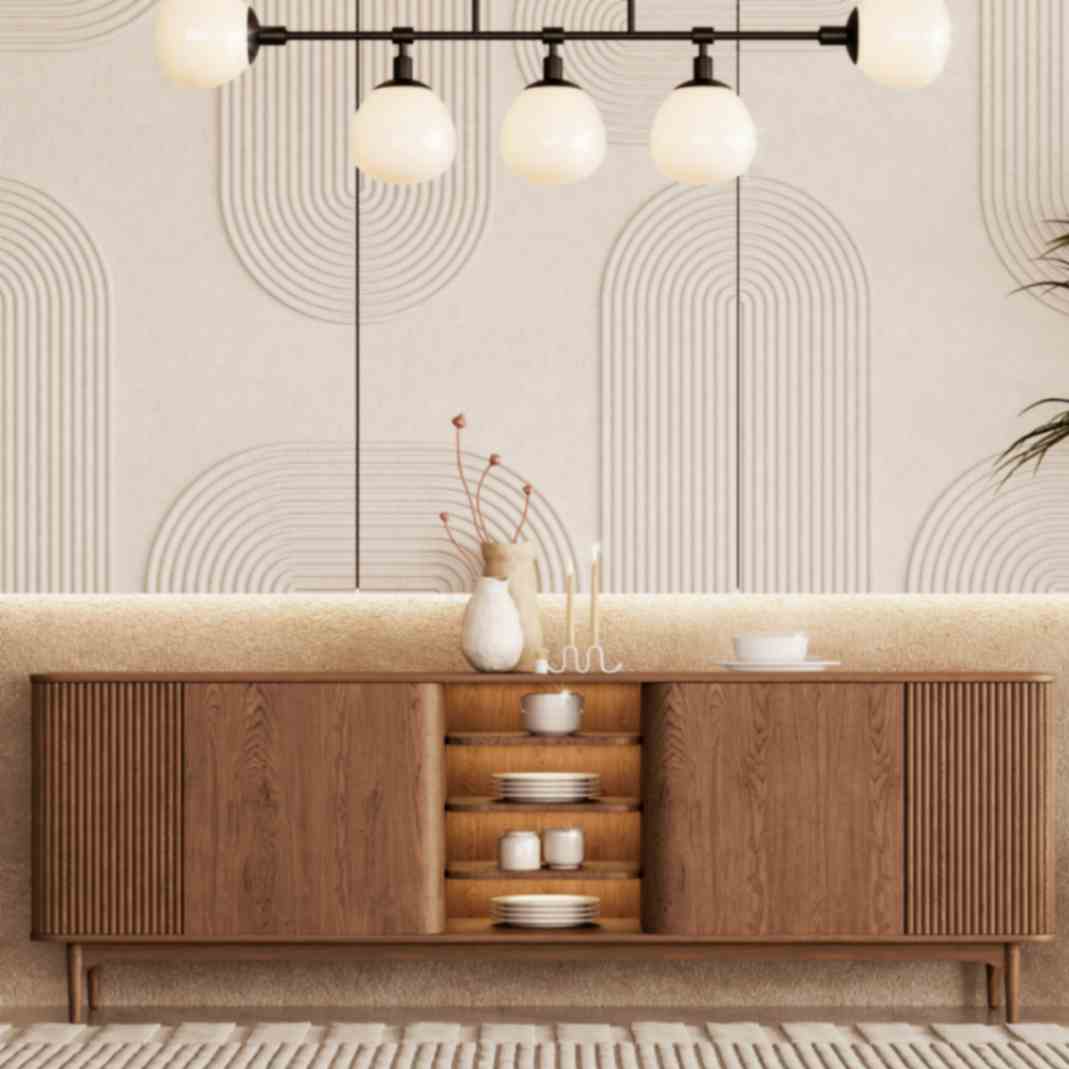 Pearl Wooden Buffet With 2 Drawers - Efreshli