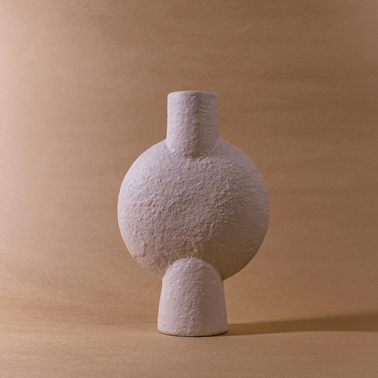 Textured White Mond Vase - Efreshli