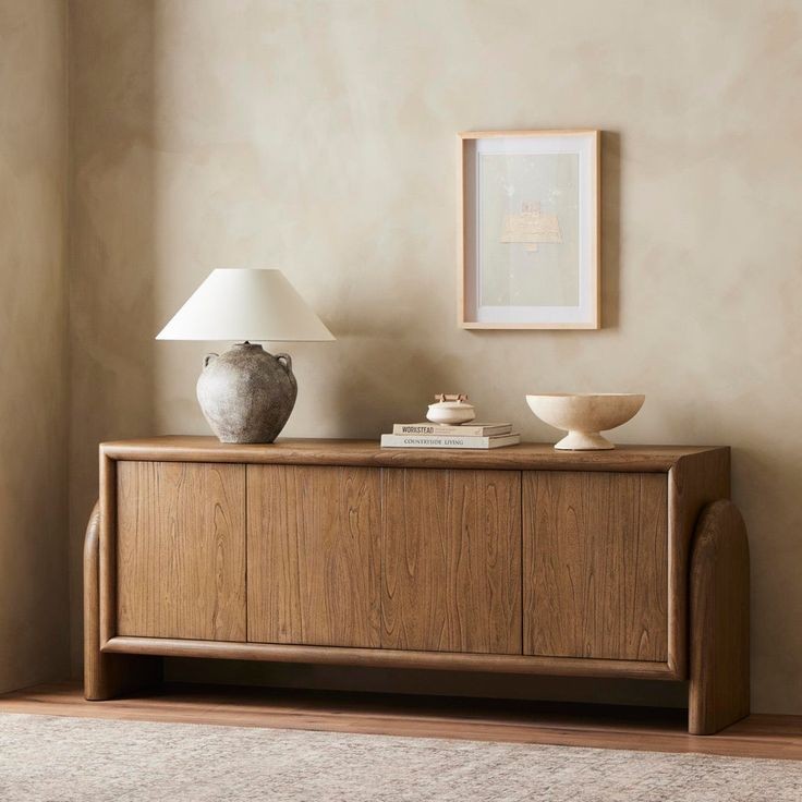 Miral Sideboard - Oak Veneer And Red Beech Wood - Efreshli