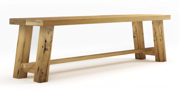 Reclaimed Oak Bench - Efreshli