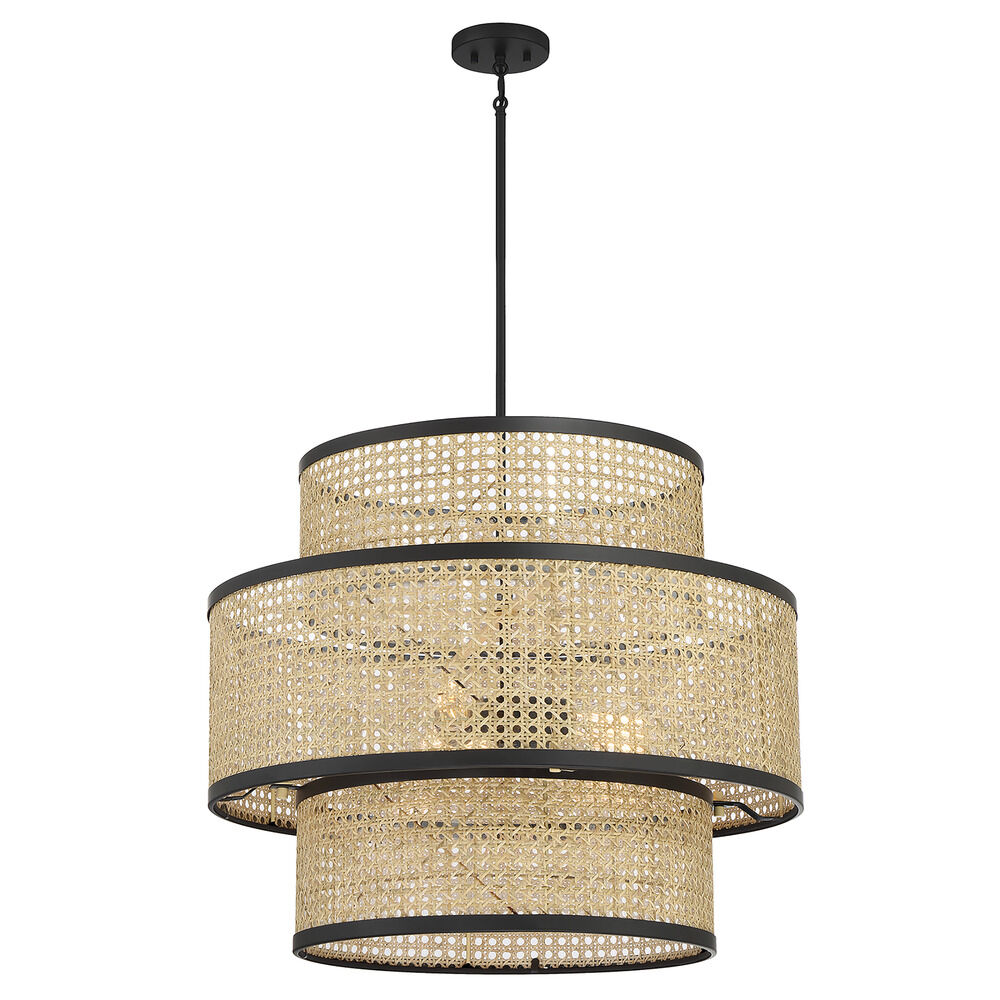 Robyn Modern Ceiling Lamp Straw and Black - YL-M016 - Efreshli