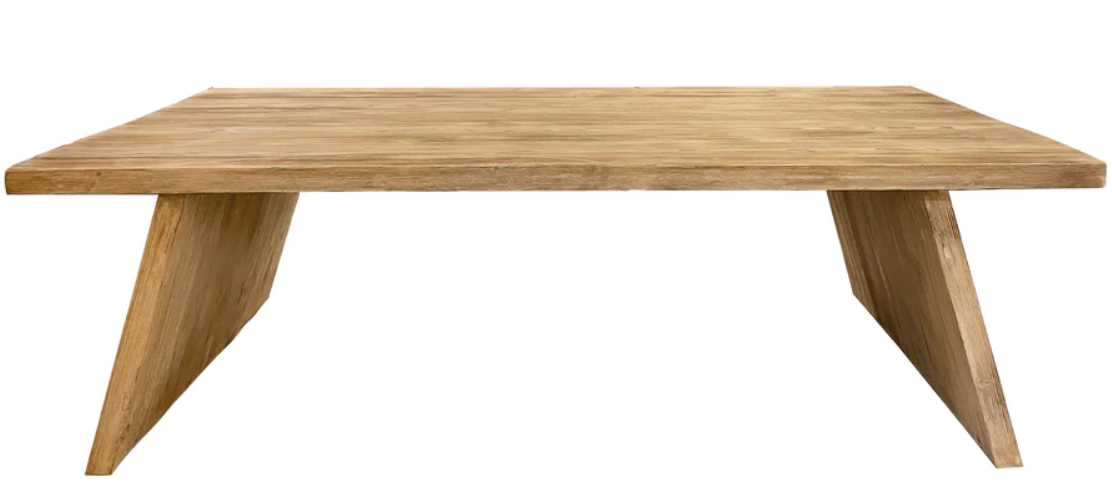Rustic Coffee Table - Massive Beech Pine Wood - Efreshli