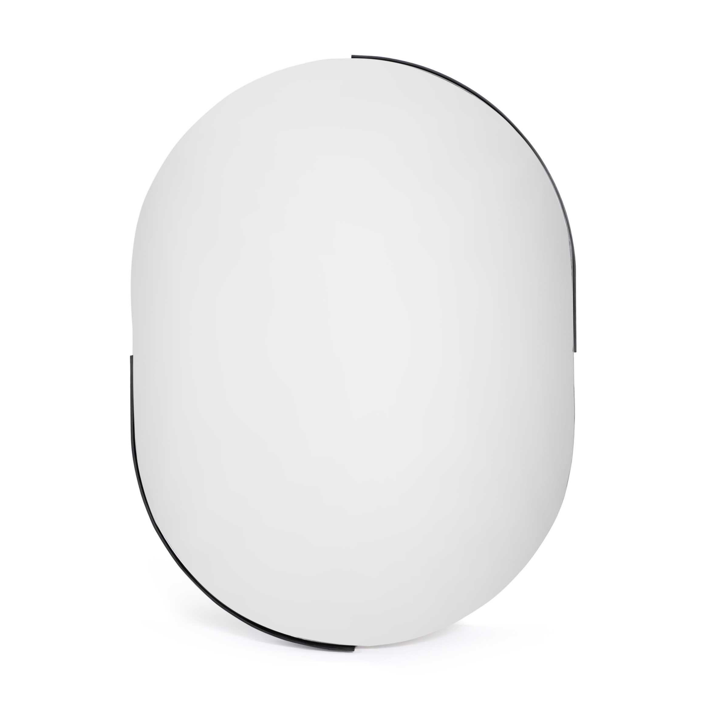 Efreshli | Yin Yang Oval Mirror With Minimalist Detailing