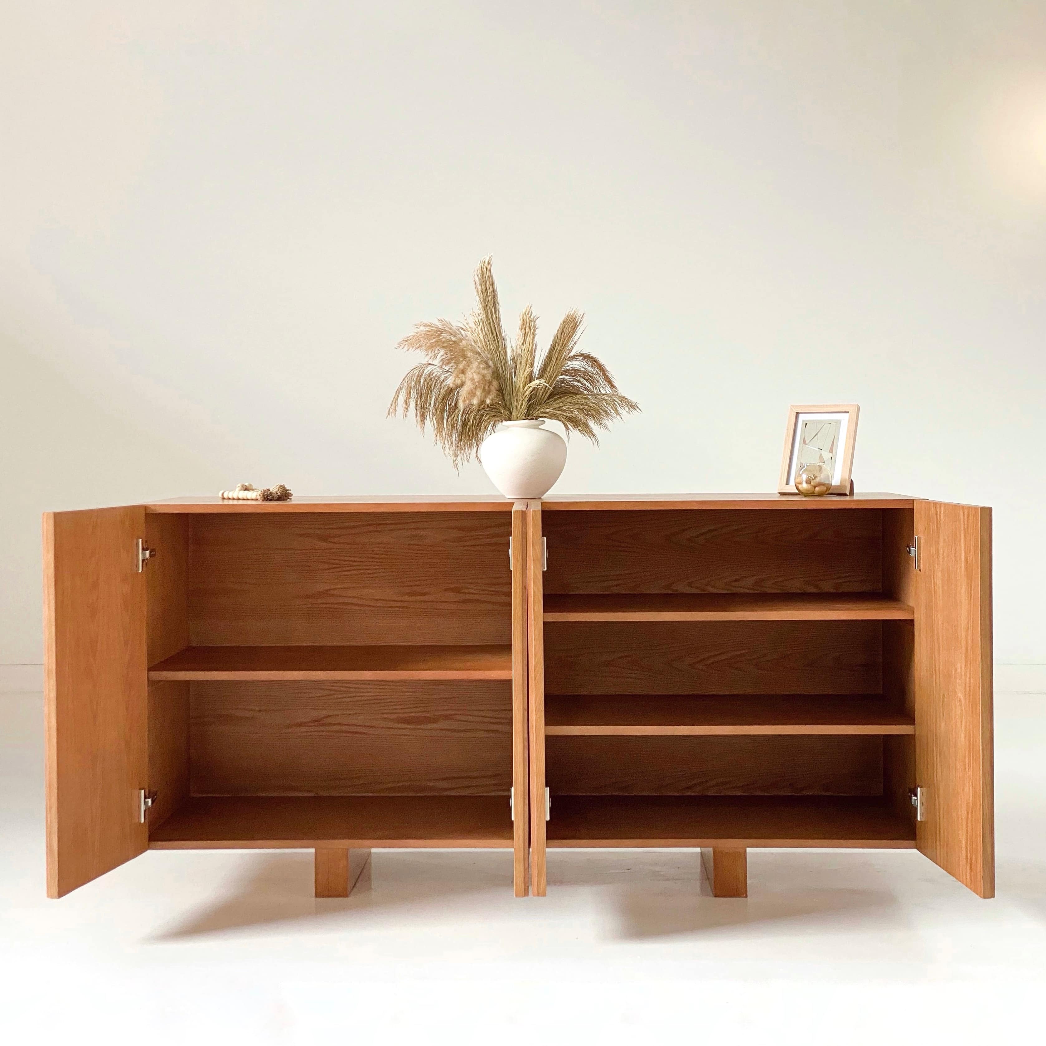 Slatted Buffet - Counter and Beech Wood Structure - Efreshli