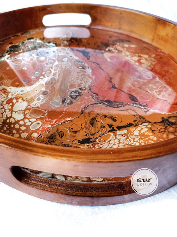 Palma Acrylic pouring Serving Tray - Efreshli