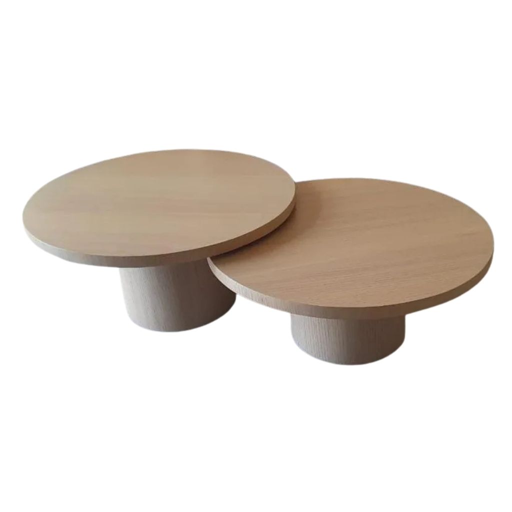 2 Round Coffee Tables - Efreshli