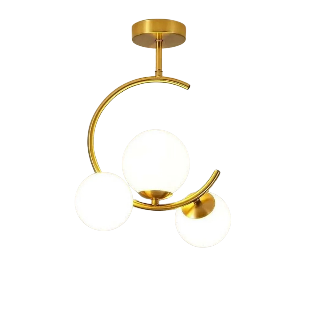Nayara Ceiling Lamp - Gold & White - YLLE7 - Efreshli