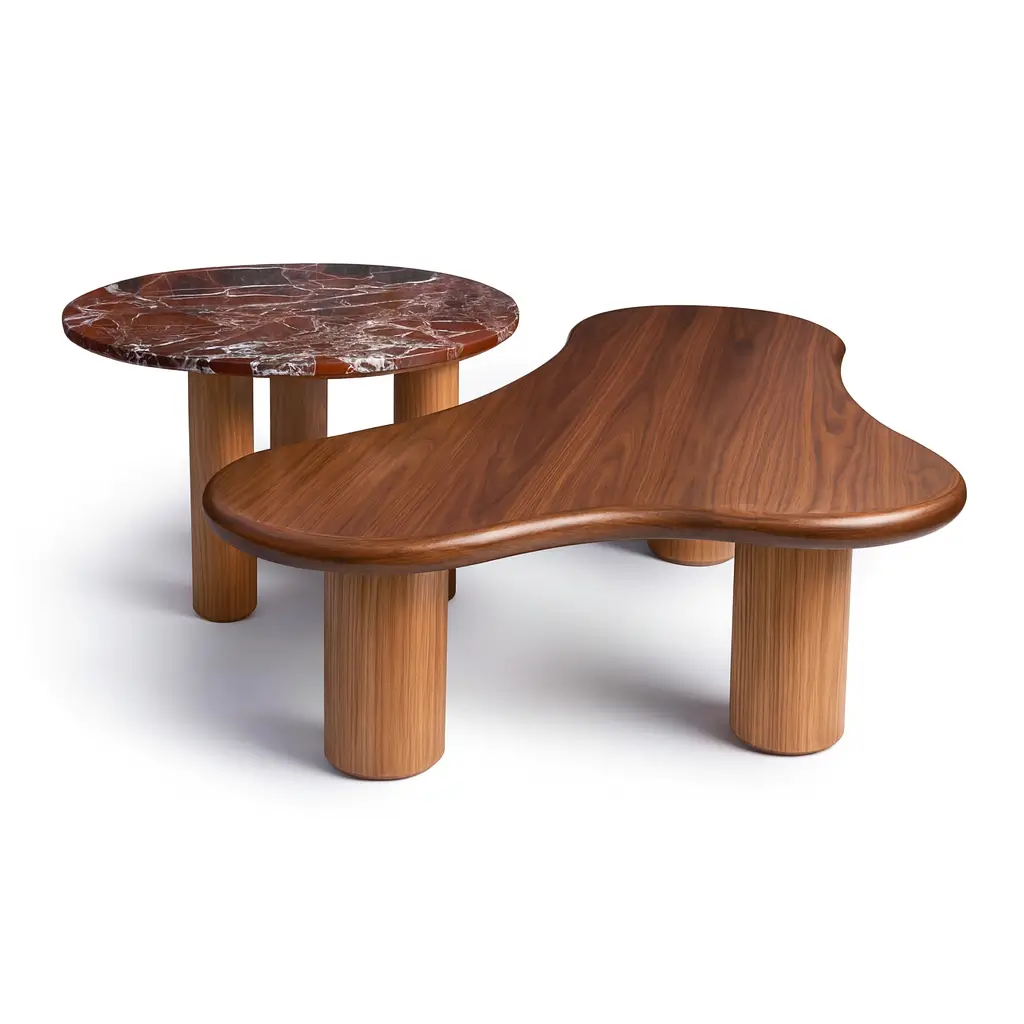 Efreshli | Organic Coffee Table Set – Two Pieces