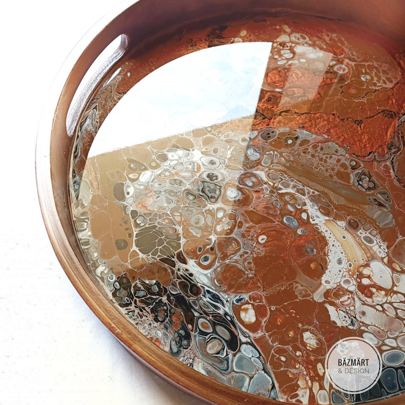 Palma Acrylic pouring Serving Tray - Efreshli